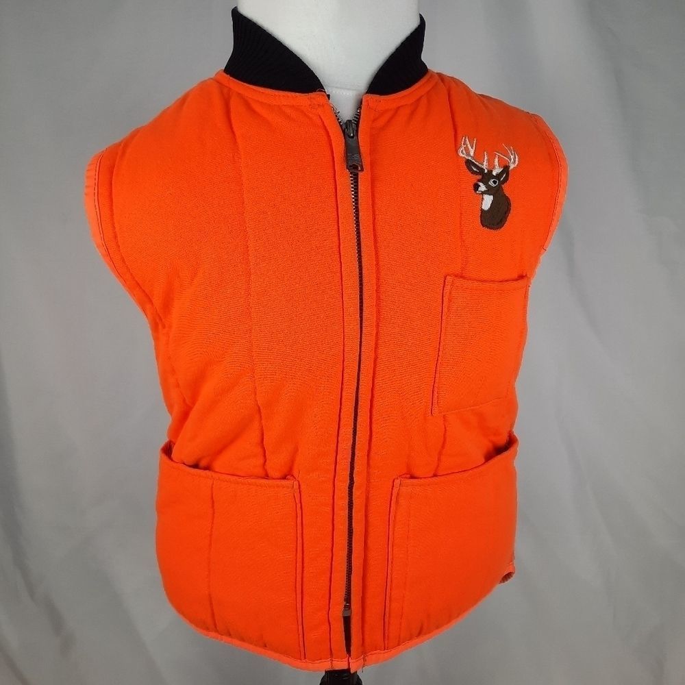 Saftbak Hunting Vest Safety Blaze Orange Black Collar… - Gem